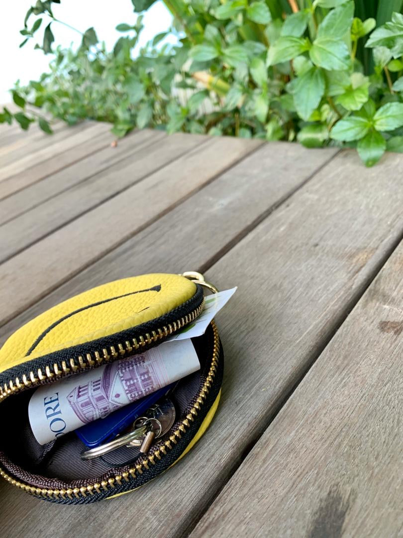 Smiley Leather Purse – Rachelshoppe